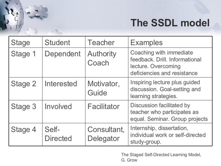The Four Stages Of The Self Directed Learning Model The Four Stages Of The Self Directed Learning Model