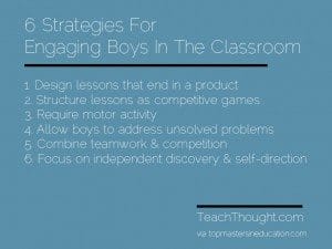 How To Engage Boys In The Classroom | TeachThought