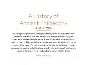Graphic: A History Of Ancient Philosophy | TeachThought