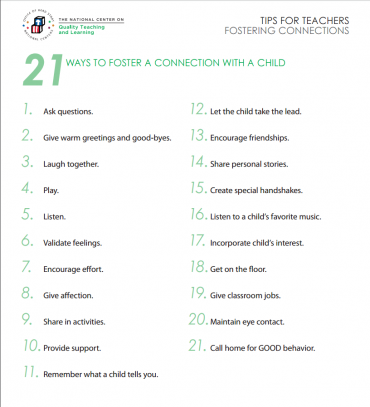 32 Tips For Building Better Relationships With Students | TeachThought