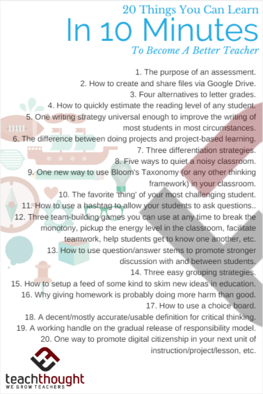 Become A Better Teacher: 20 Things You Can Learn In 10 Minutes ...