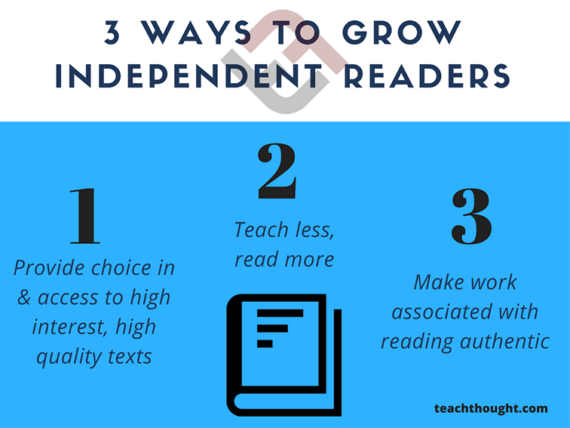 3 Ways To Grow Independent Readers | TeachThought