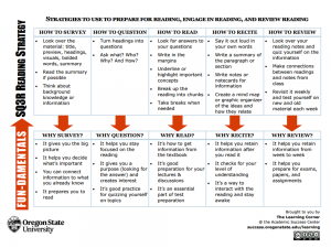 What Is SQ3R? A Definition For Teachers | TeachThought