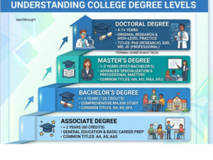 What Are The College Degree Levels? | TeachThought